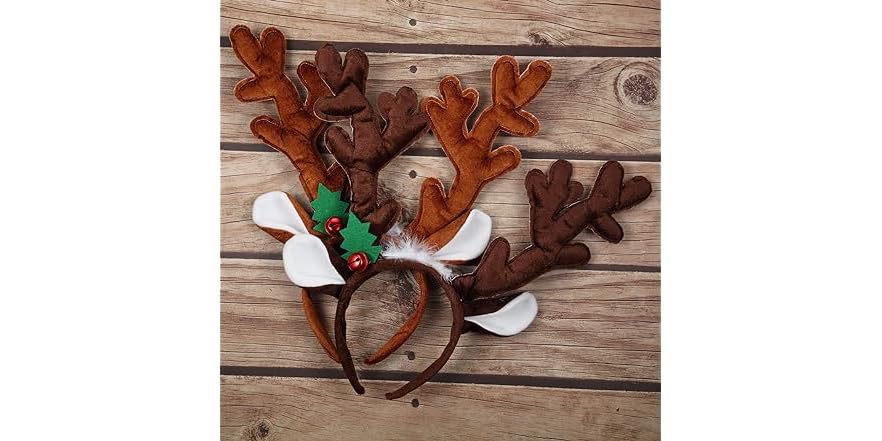 2Pc Christmas Reindeer Antlers Headbands