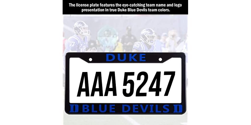 Duke Blue Devils License Plate Frame