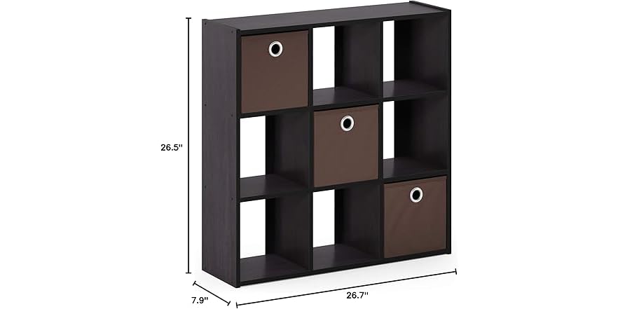 Furinno Simplistic 9-Cube Organizer