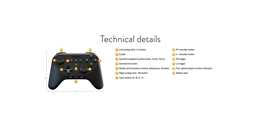 Amazon Fire TV Game Controller (1st Gen)