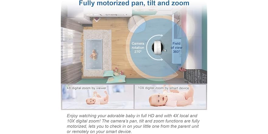 VTech Digital Video Monitor with Remote Access and 2 Cameras