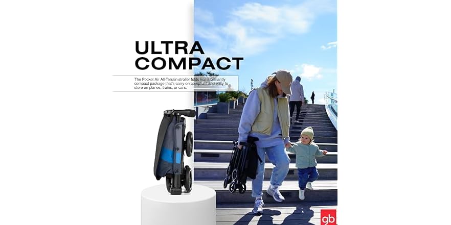 gb Pockit Air All Terrain Compact Travel Stroller (Open Box)