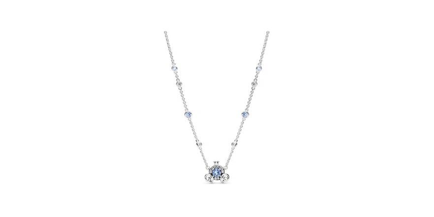 Pandora Disney Pumpkin Coach Necklace