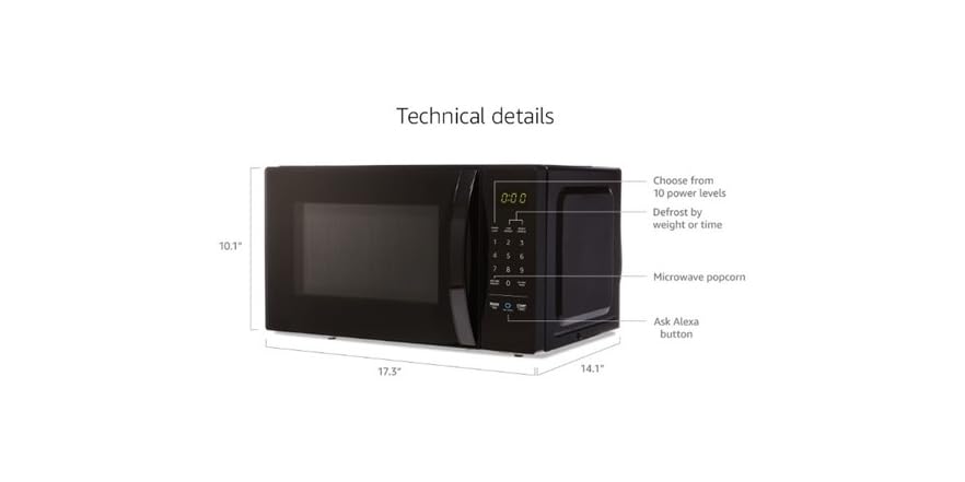 AmazonBasics Alexa-Enabled 700W Microwave