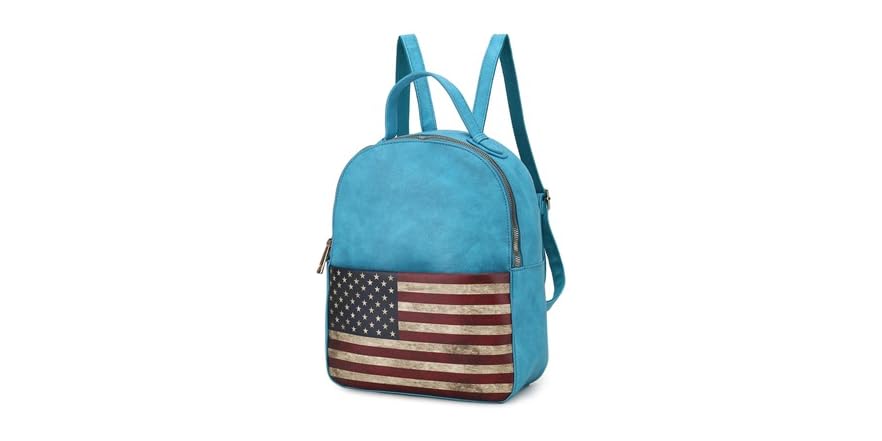 Briella Vegan Leather FLAG Backpack