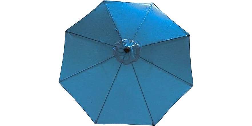 Sunnydaze Aluminum Patio Umbrella Turquoise 9'