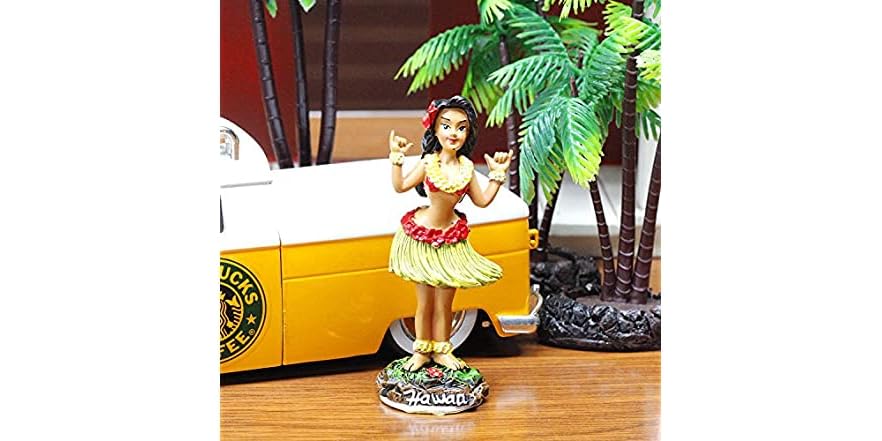 Mini Shaka Hula Girl Dashboard Doll