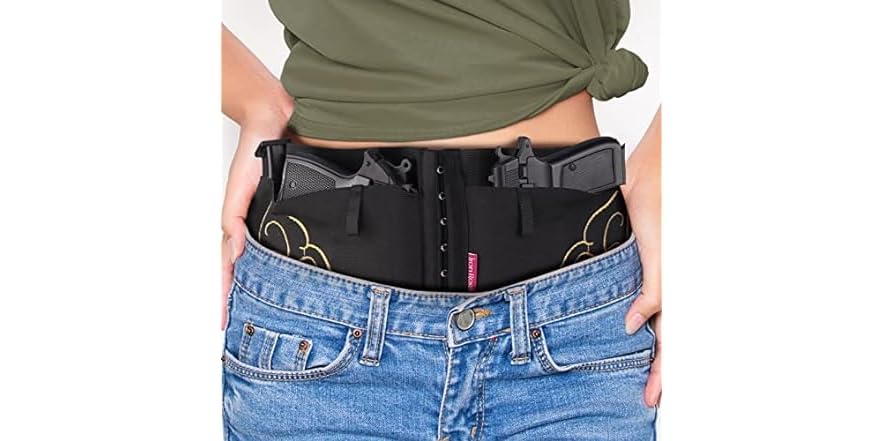 Women's Concealed Belly Band Gun Holster