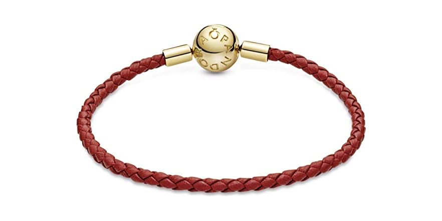 Pandora 568777C01-S2 19cm, 7.5 in Moments Red Woven (Open Box)