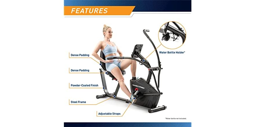 Marcy Dual Action Cross Training Recumbent Bike