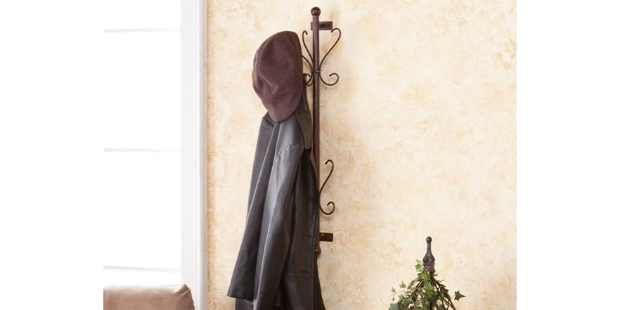 Wall Mount Entryway Rack - Burnished Bronze