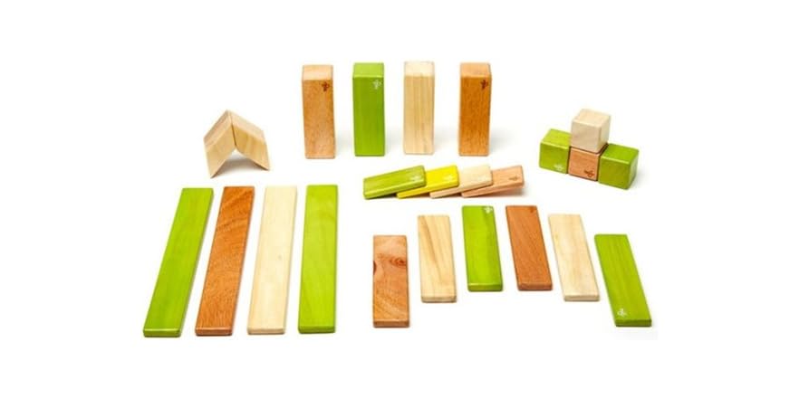 24 Piece Magnetic Wooden Block Set