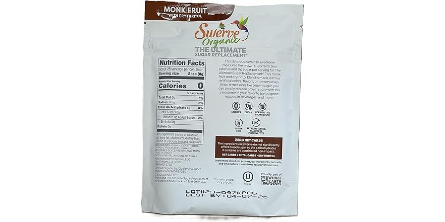 Swerve Organic Monk Fruit Replacement Sweetener