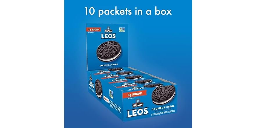 (2Pk) Leos Cookies & Creme Keto Sandwich Cookies