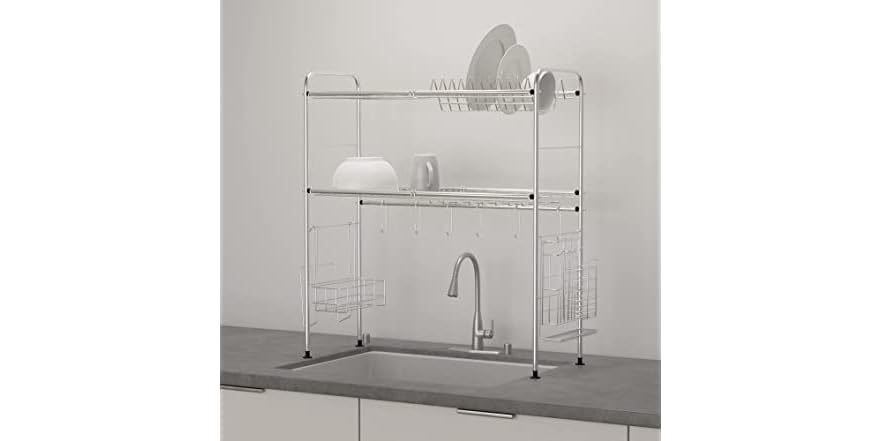 Amazon Basic Dish Drying Rack 2-Tier 26"