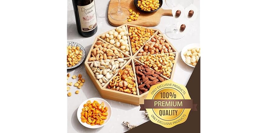 Gourmet Mixed Nuts Gift Basket 2 lb