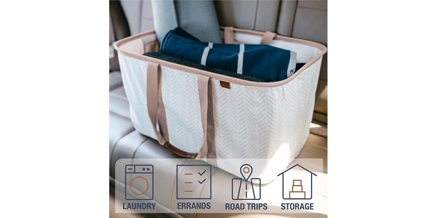CleverMade Collapsible Laundry Tote 2PK -Choose Color