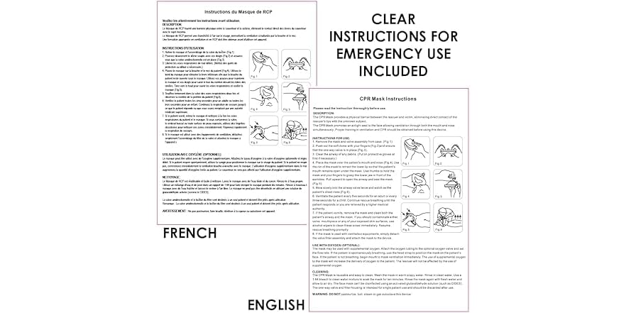 PrimaCare CPR Rescue Mask Red