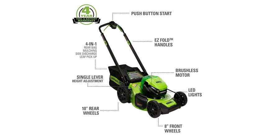 Greenworks Pro 80V 21" Push Lawn Mower (Open Box)