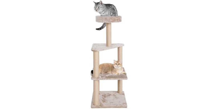 FluffyDream Cat Tree Tower 40 inch, Tall Cat Tree