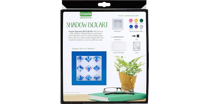 Crayola DIY 13-pc Shadow Box Frame Kit