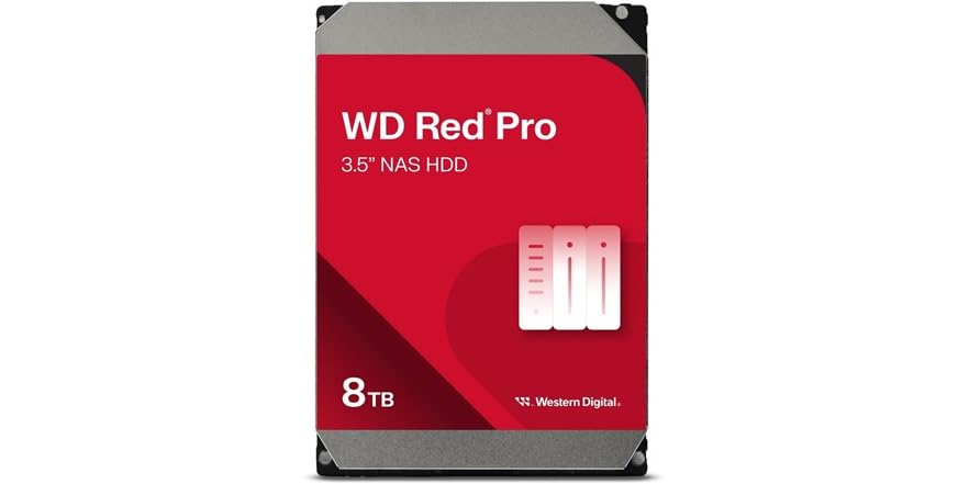 Western Digital 8TB WD Red Pro NAS Internal Hard Drive HDD - 7200 RPM ...