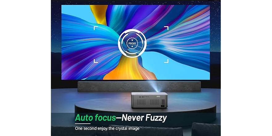 CIBEST 4K Projector with Wi-Fi and Bluetooth