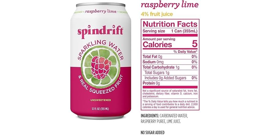 Spindrift Raspberry Lime 12oz (1ct)
