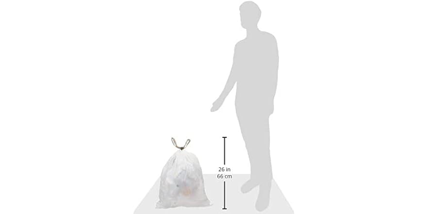 (75 Pack) AMZComm Trash Bags for simplehuman J