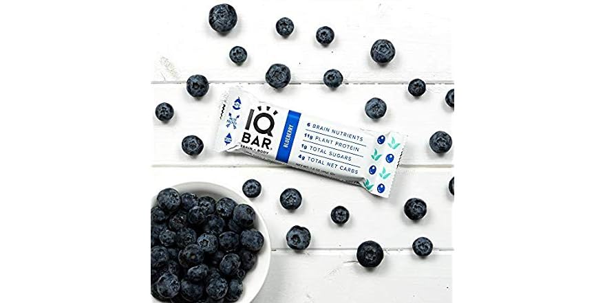 IQ BAR Brain + Body Bars, 12 Count