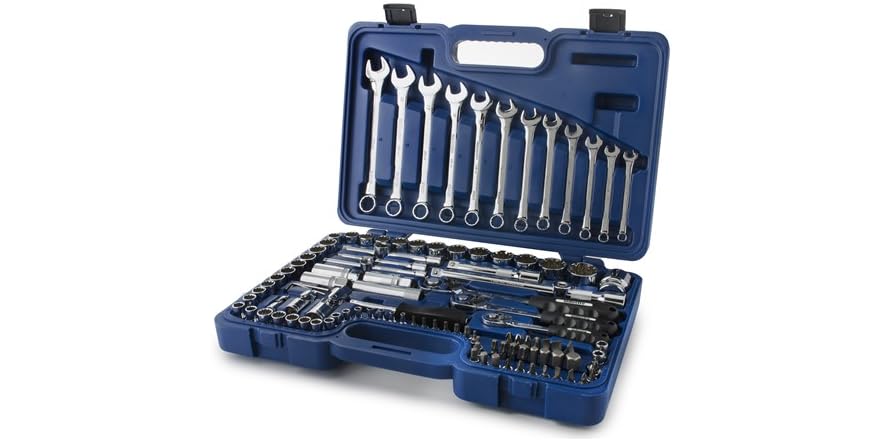 111 PC 1/4", 3/8" & 1/2" Drive Socket/Wrench Set
