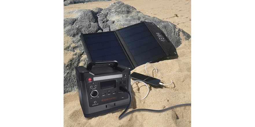 300W Portable Power Station and 40W Solar Panel Combo