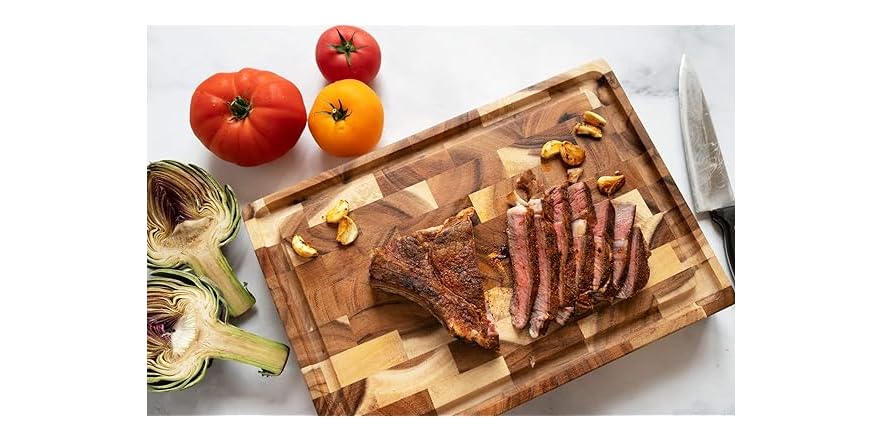 Thirteen Chefs Acacia Large Wood Cutting Board