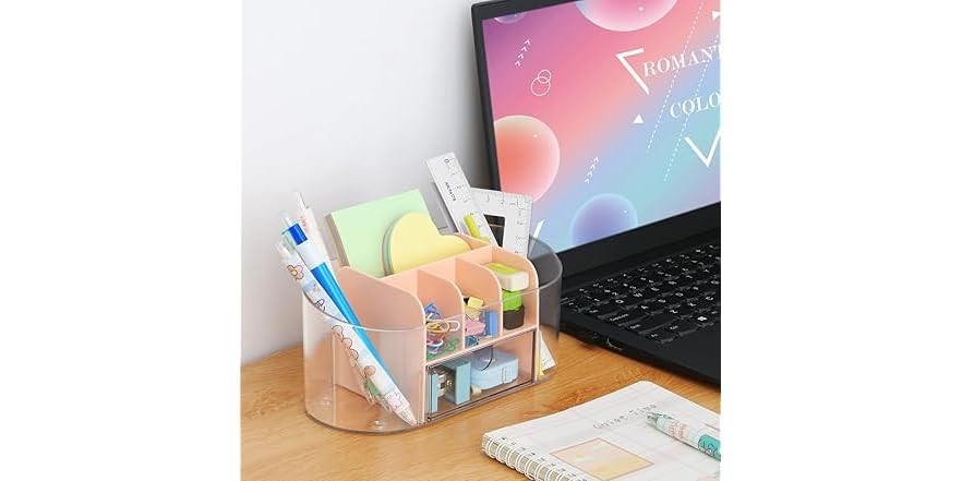 LETURE Clear Desk Organizer