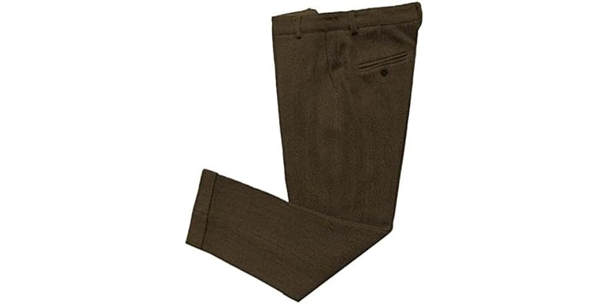 Vintage Tweed Dress Regular Fit Slacks