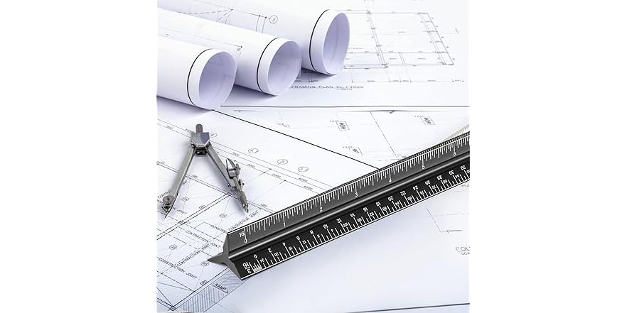 Architectural Scale Ruler for Blueprint, 12''