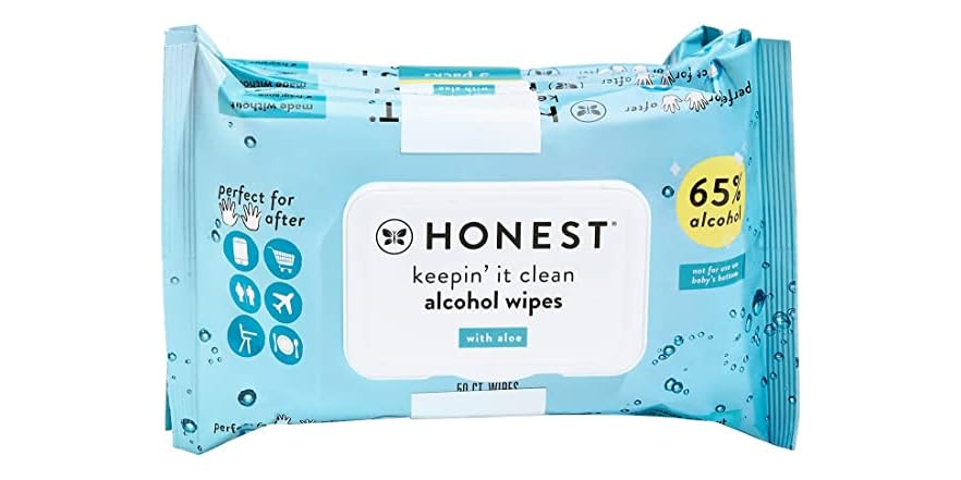 (3 or 6-Pack) The Honest Company Alcohol Wipes