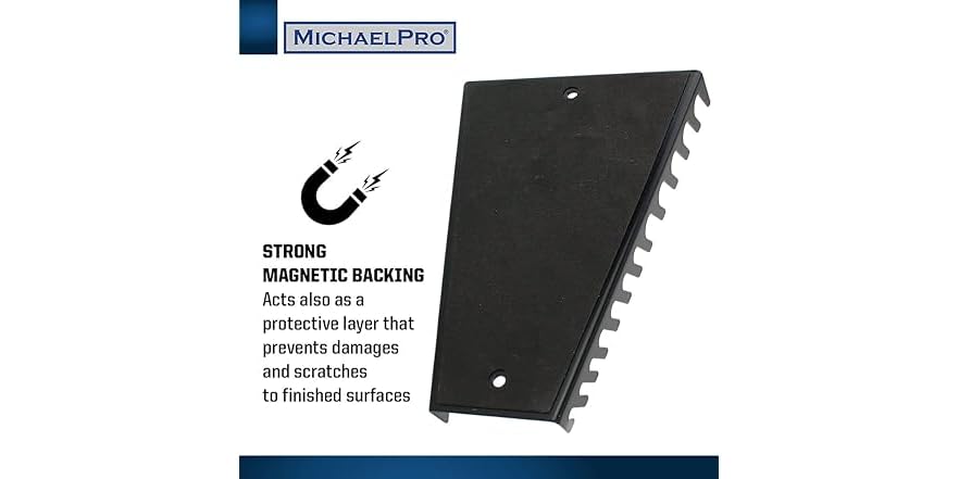 MichaelPro Magnetic Wrench Organizer, 12-Piece