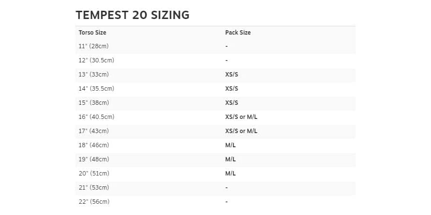 Osprey Tempest 20 Backpack