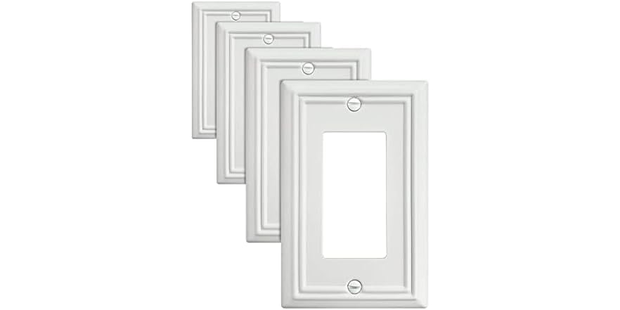 4 Pack Electrical Outlet Cover Plates