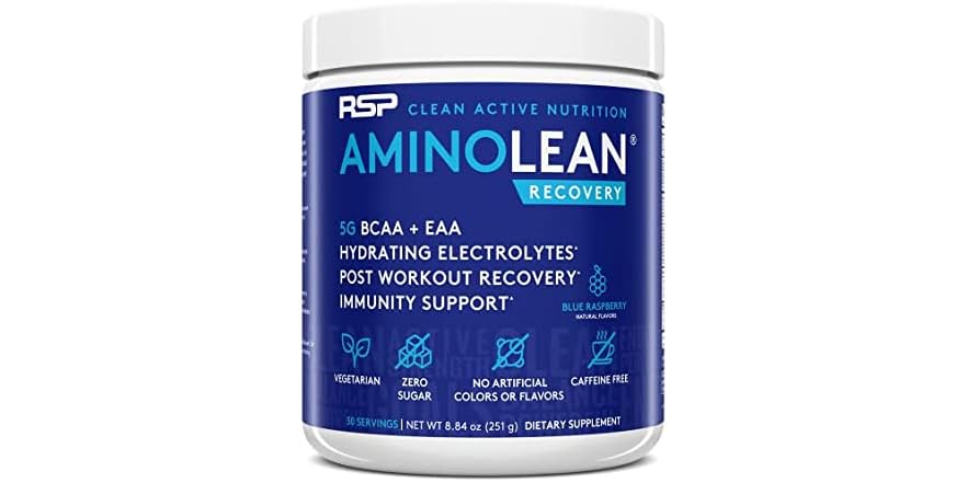 AminoLean Recovery 8.84oz Blue Raspberry