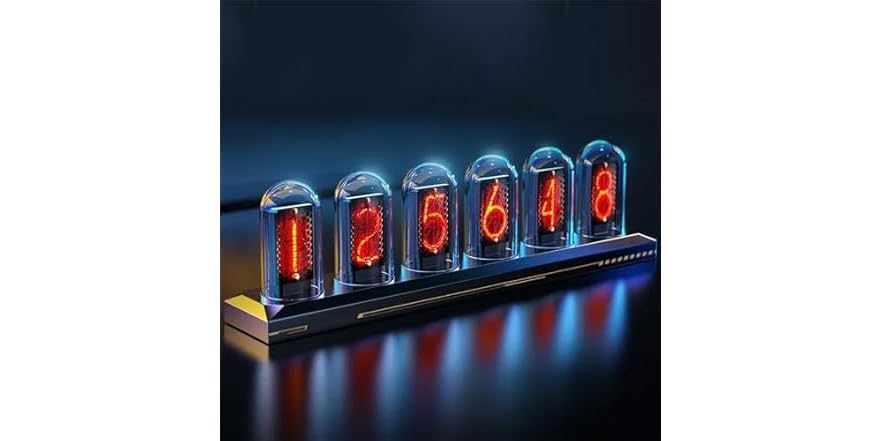 RGB Nixie Glow Tube Clock