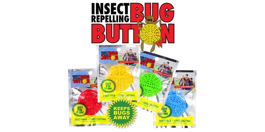 Insect Repelling Bug Buttons