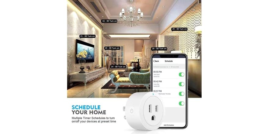 (4 Pack) Amysen Smart Plug