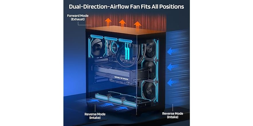LTC Black 120mm PC Case Fan, ARGB
