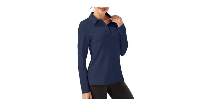 Women Long Sleeve Polo Shirt
