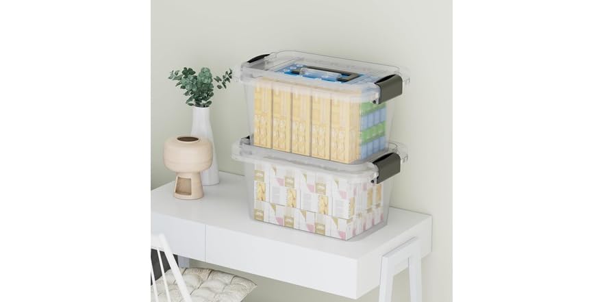 Cetomo Cetomo Plastic Storage Bins - 12PC Set