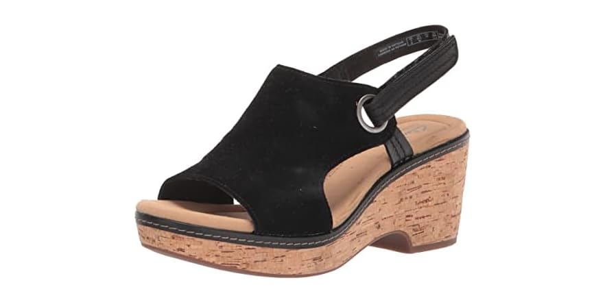 Clarks Clarks Giselle Sea Wedge Sandal, Black