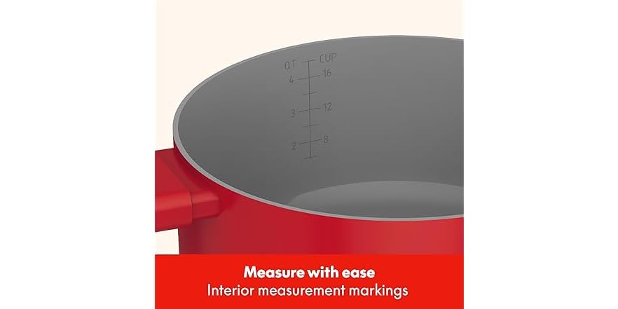 BELLA 12-Piece Cookware Set, Silicone Utensils