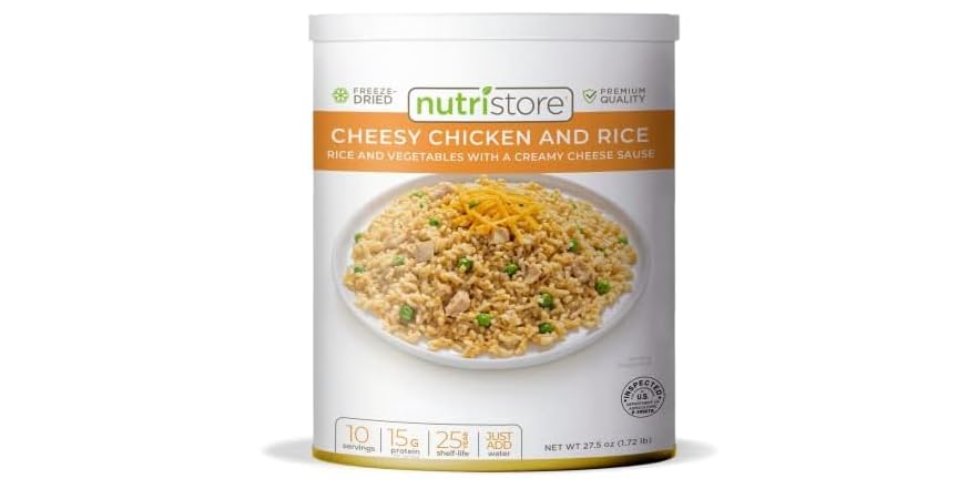 (2 Pack) Cheesy Chicken & Rice Freeze Dried